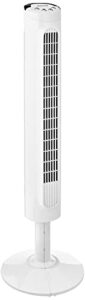 honeywell hyf023w comfort control tower fan, wide area cooling, white