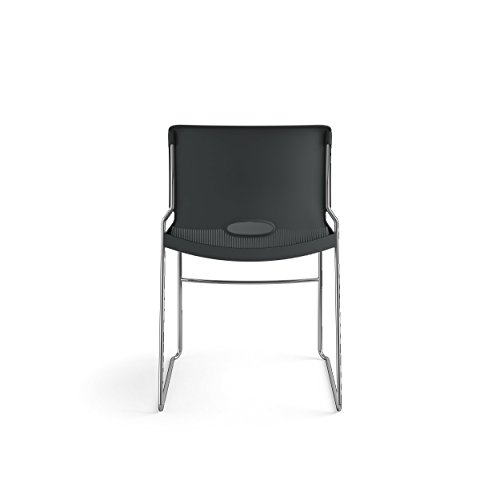 HON Olson Stacking Chair - Guest Chair for Office, Cafeteria, Break Rooms, Training or Multi-Purpose Rooms, Lava, 4 pack (H4041)