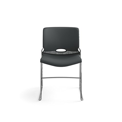 HON Olson Stacking Chair - Guest Chair for Office, Cafeteria, Break Rooms, Training or Multi-Purpose Rooms, Lava, 4 pack (H4041)