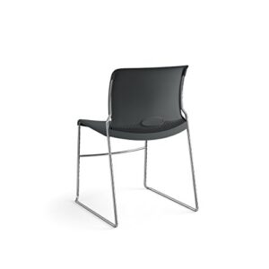 HON Olson Stacking Chair - Guest Chair for Office, Cafeteria, Break Rooms, Training or Multi-Purpose Rooms, Lava, 4 pack (H4041)