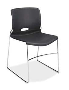 hon olson stacking chair - guest chair for office, cafeteria, break rooms, training or multi-purpose rooms, lava, 4 pack (h4041)