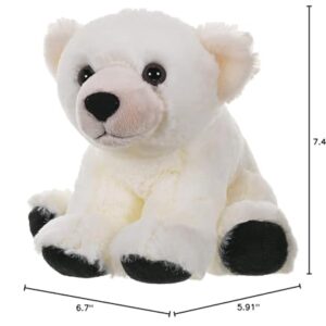 Wild Republic Polar Bear Baby Plush, Stuffed Animal, Plush Toy, Gifts for Kids, Cuddlekins 8", Multi (10845)