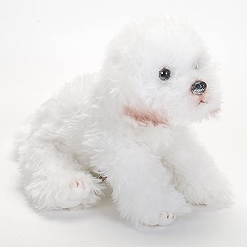 DEMDACO Sitting Large Bichon Frise Dog Children's Plush Stuffed Animal Toy , Large (Pack of 1)