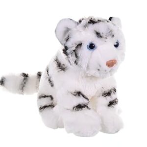 Wild Republic White Tiger Plush, Stuffed Animal, Plush Toy, Gifts for Kids, Cuddlekins 8 Inches,Multicolor