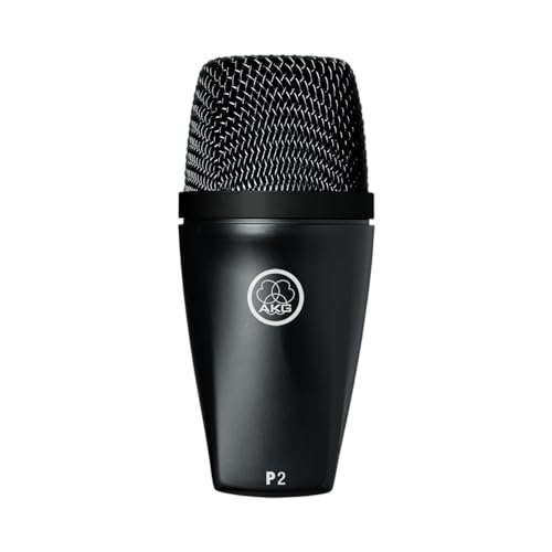 AKG Pro Audio P2 High-Performance Dynamic Bass Microphone, Black