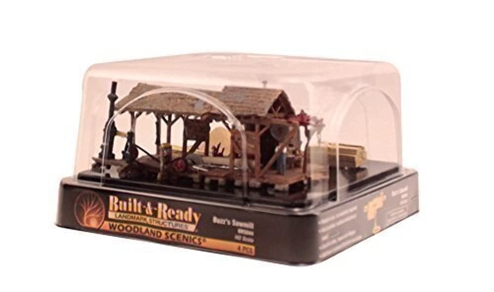 Micro-Mark Woodland Scenics Landmark Structures Built & Ready Buzz's Sawmill, HO Scale