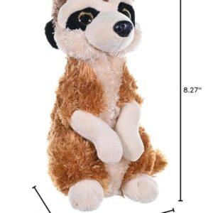 Wild Republic Meerkat Plush, Stuffed Animal, Plush Toy, Gifts For Kids, Cuddlekins 8 Inches