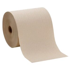 pacific blue basic recycled hardwound paper towel rolls by gp pro (georgia-pacific), brown, 26301, 800 feet roll