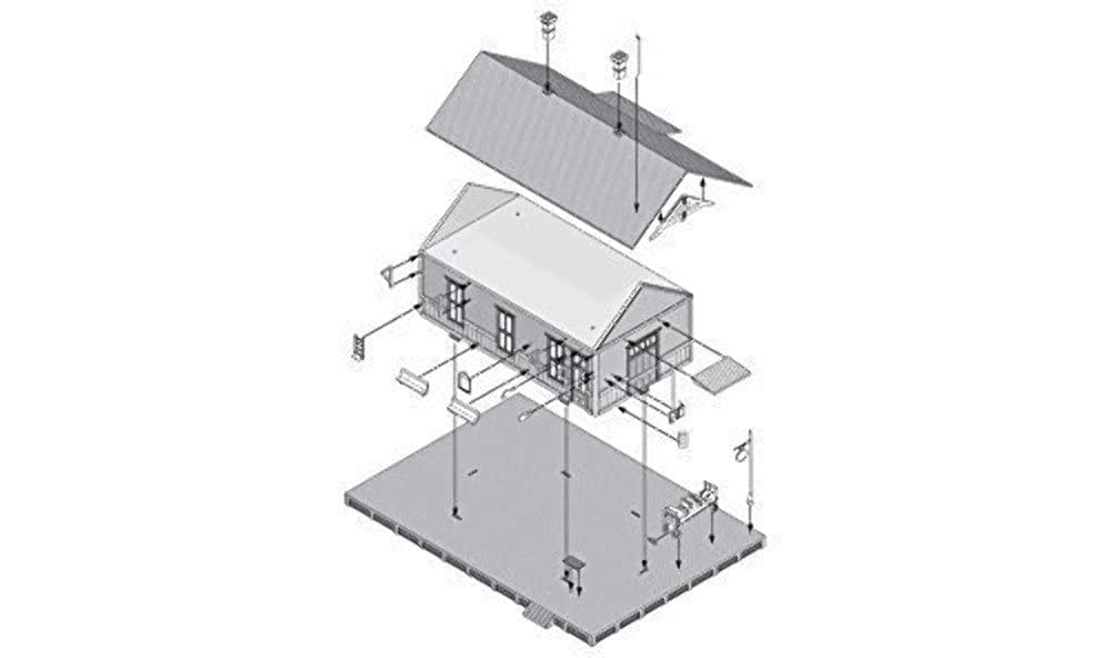 Woodland Station N Scale Kit