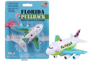 daron florida pullback toy with light and sound