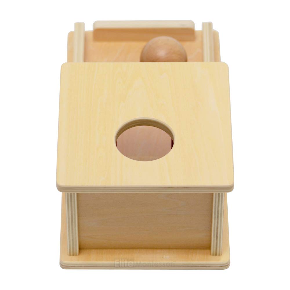 Elite Montessori Object Permanence Box with Tray and Ball