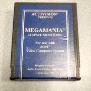 1982 Activision Blue Label Activision Presents Megamania (A Space Nightmare) For Atari Computer System AX-017-04 (Blue Label Version)