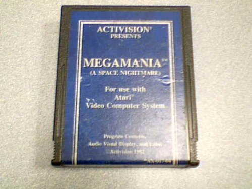 1982 Activision Blue Label Activision Presents Megamania (A Space Nightmare) For Atari Computer System AX-017-04 (Blue Label Version)