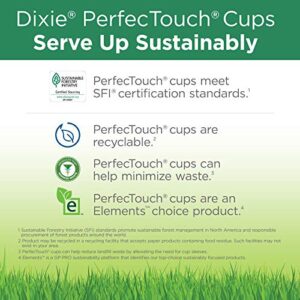 Dixie PerfecTouch 8 oz. Insulated Paper Hot Coffee Cup by GP PRO (Georgia-Pacific), White, 5356W, 1,000 Count (50 Cups Per Sleeve, 20 Sleeves Per Case)