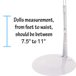 Kaiser Doll Stand 3101 - White Doll Stand for 15" to 20" chubby-waisted Dolls