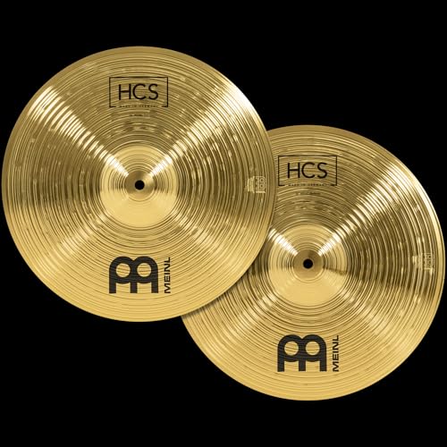 Meinl Cymbals Super Set Box Pack with 14” Hihats, 20” Ride, 16” Crash, 18” Crash, 16” China, and a 10” Splash – HCS Traditional Finish Brass – Made In Germany, 2-YEAR WARRANTY (HCS-SCS)