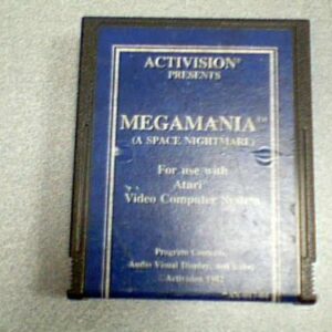 1982 Activision Blue Label Activision Presents Megamania (A Space Nightmare) For Atari Computer System AX-017-04 (Blue Label Version)