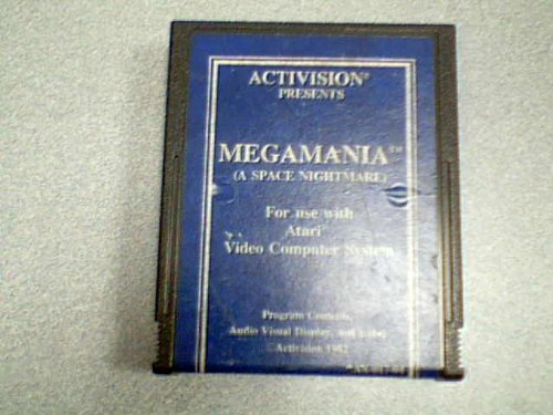 1982 Activision Blue Label Activision Presents Megamania (A Space Nightmare) For Atari Computer System AX-017-04 (Blue Label Version)