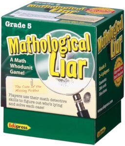 edupress mathological liar game, grade 5 (ep63398)