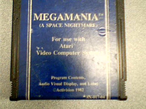 1982 Activision Blue Label Activision Presents Megamania (A Space Nightmare) For Atari Computer System AX-017-04 (Blue Label Version)