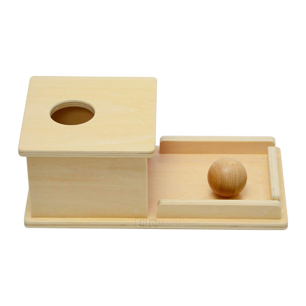 Elite Montessori Object Permanence Box with Tray and Ball