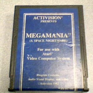 1982 Activision Blue Label Activision Presents Megamania (A Space Nightmare) For Atari Computer System AX-017-04 (Blue Label Version)