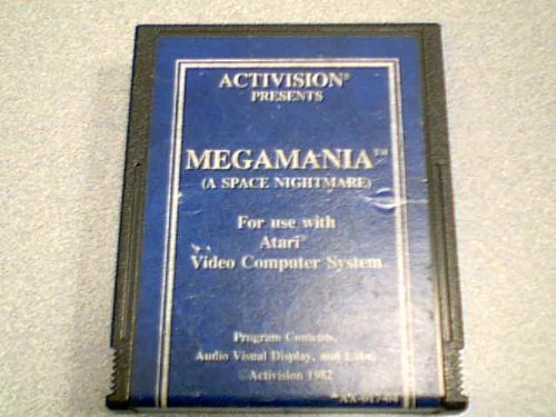 1982 Activision Blue Label Activision Presents Megamania (A Space Nightmare) For Atari Computer System AX-017-04 (Blue Label Version)