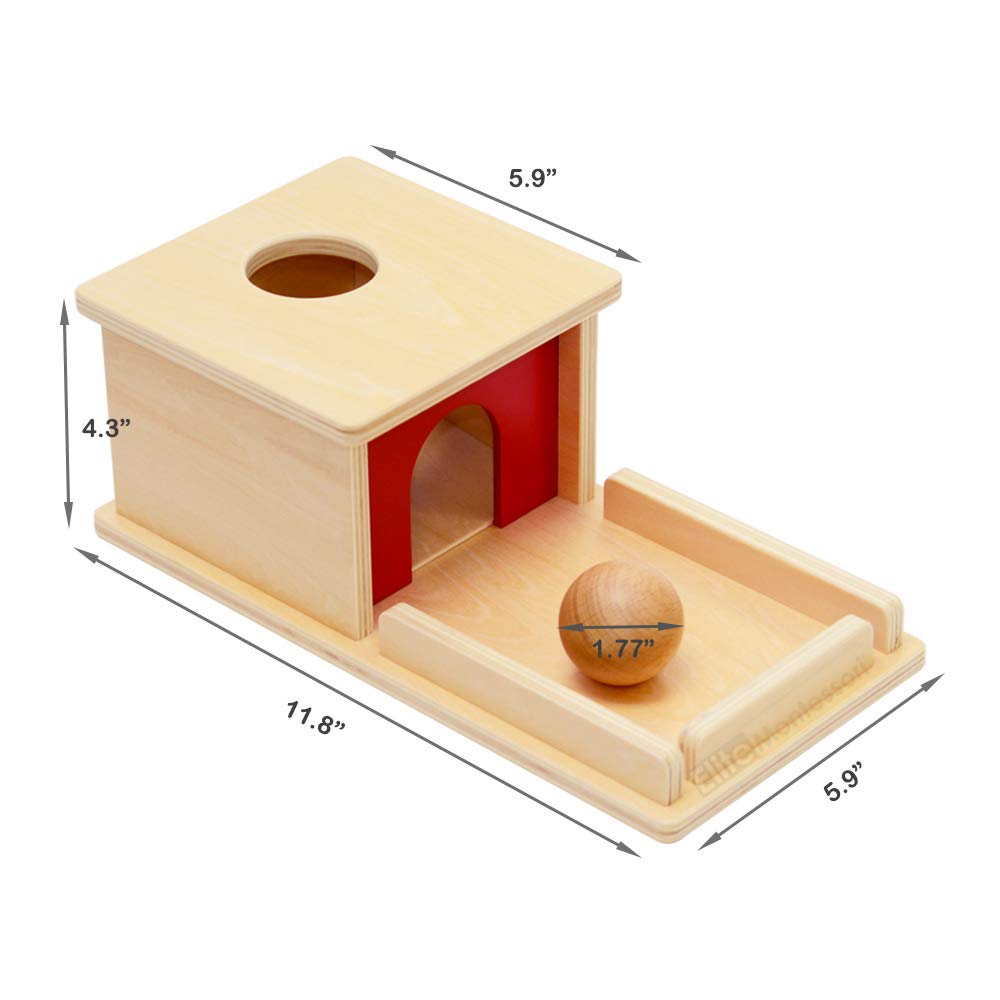 Elite Montessori Object Permanence Box with Tray and Ball