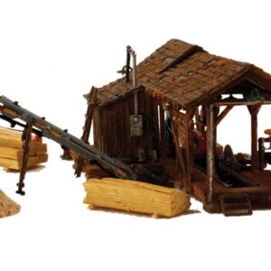 Micro-Mark Woodland Scenics Landmark Structures Built & Ready Buzz's Sawmill, HO Scale