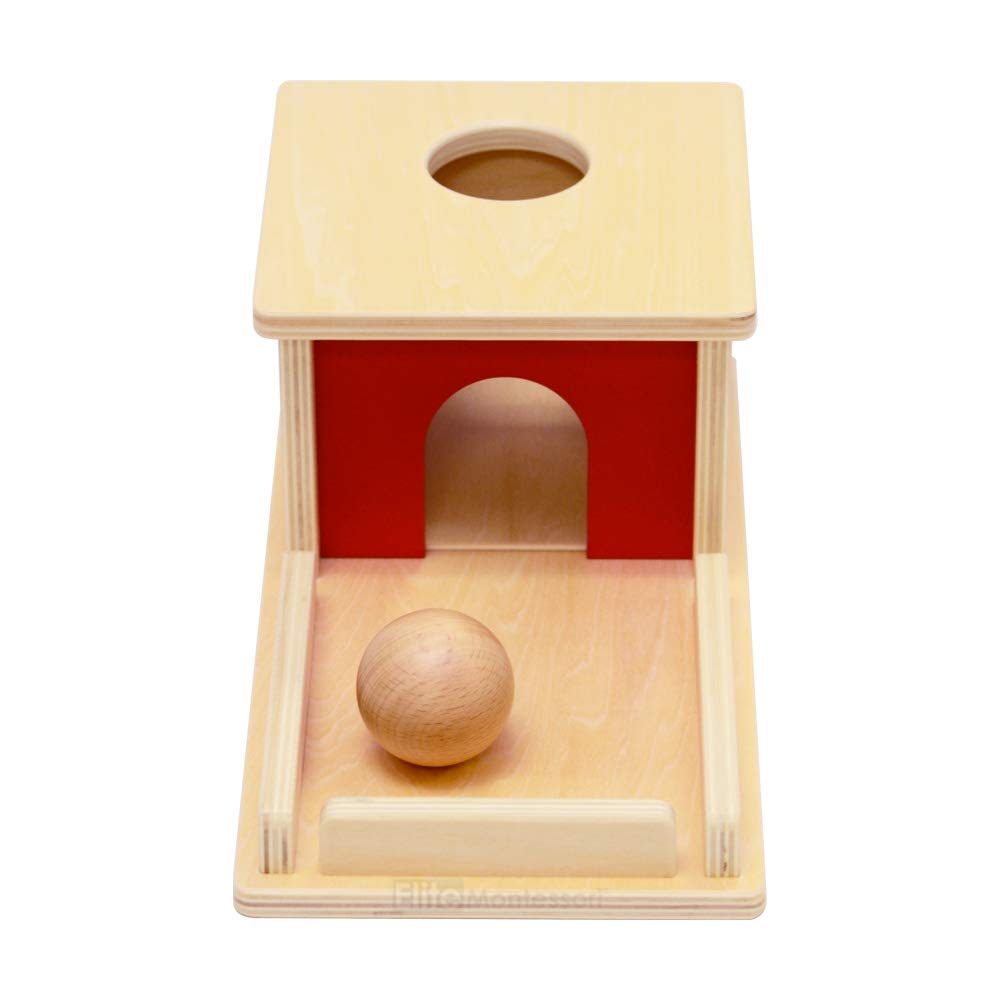 Elite Montessori Object Permanence Box with Tray and Ball