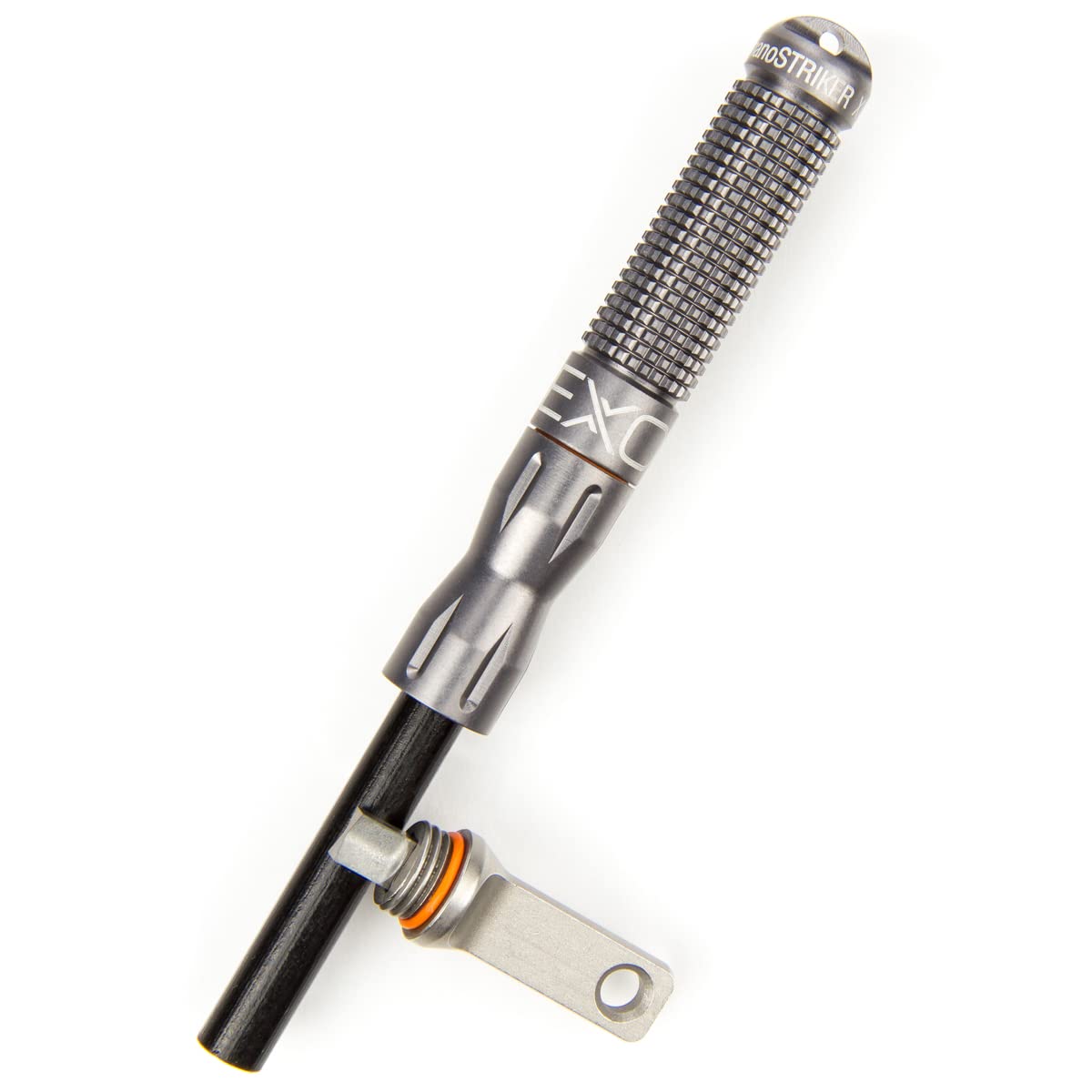 Exotac nanoSTRIKER XL Self Contained Ferrocerium Fire-Starter with Stainless Steel and Tungsten Carbide Striker, Waterproof 1/4 in. Ferro Rod Produces Up To 3,000 Fire-Starting Strikes