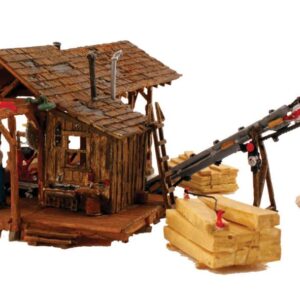 Micro-Mark Woodland Scenics Landmark Structures Built & Ready Buzz's Sawmill, HO Scale