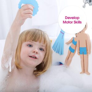 Edushape Magic Creations Foam Sticker Imaginative Bath Tub Activity Play Set, Fashion Theme