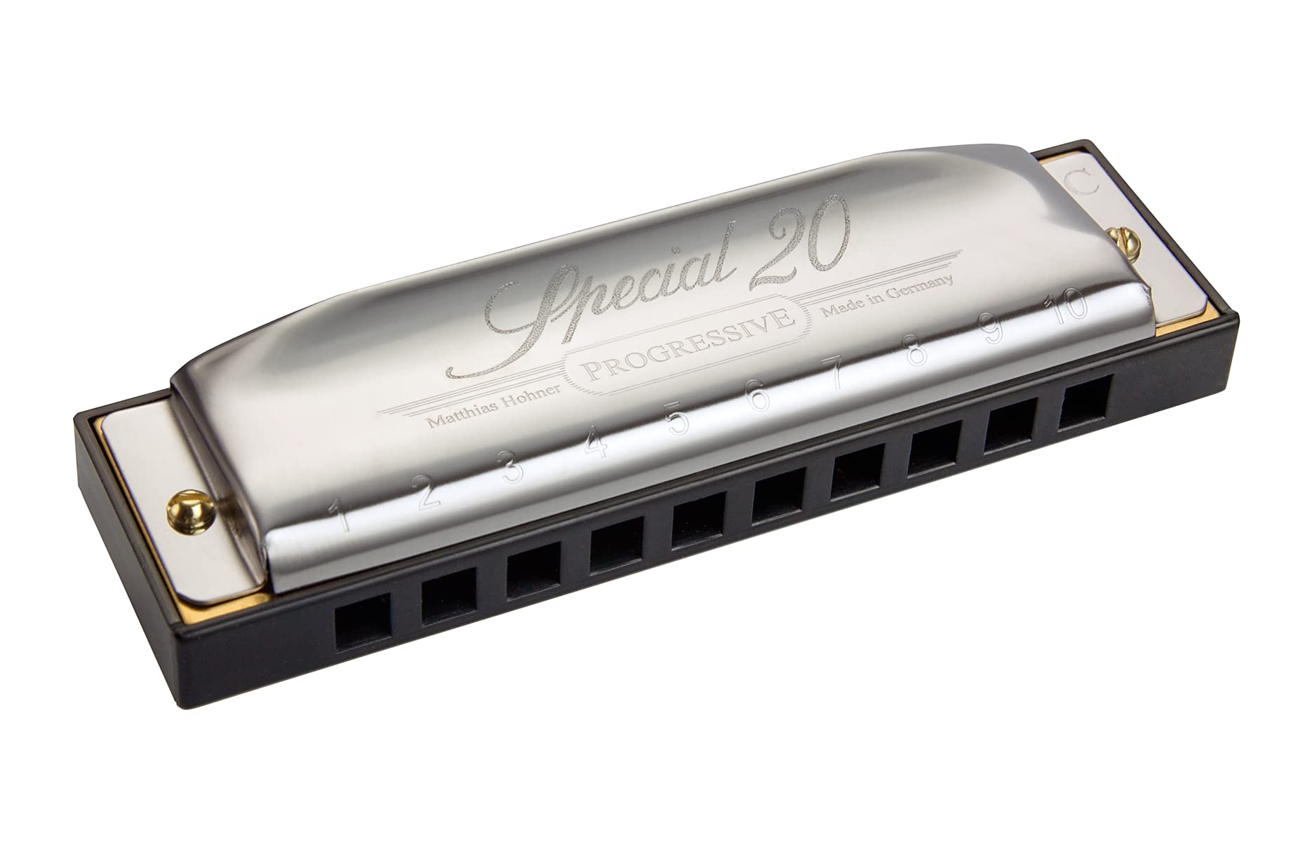 Hohner Special 20 Diatonic Harmonica, C-major - Professional, Responsive Reeds, Injection Molded Plastic Comb with Projecting Mouthpiece