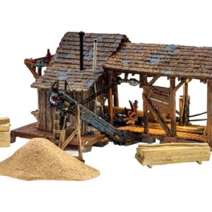 Micro-Mark Woodland Scenics Landmark Structures Built & Ready Buzz's Sawmill, HO Scale