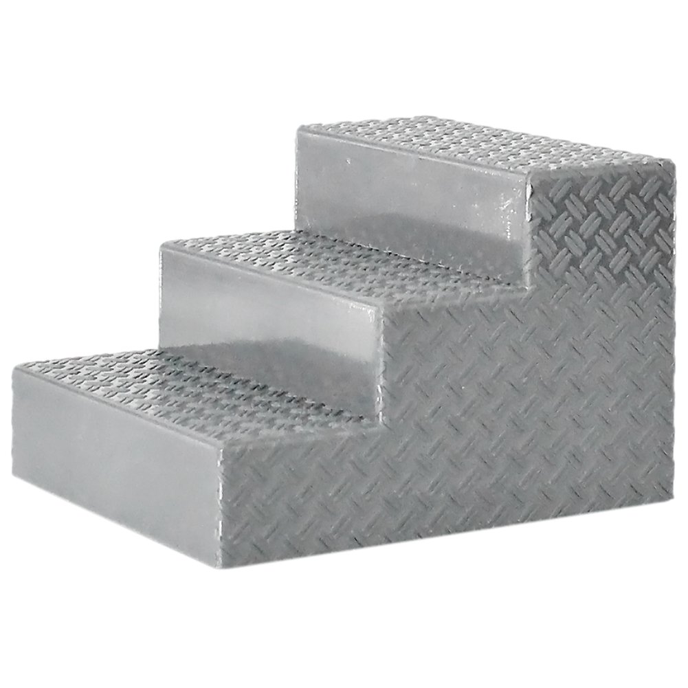 Silver Wrestling Ring Stairs for Wrestling Figure Rings