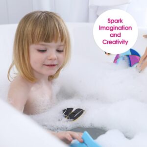 Edushape Magic Creations Foam Sticker Imaginative Bath Tub Activity Play Set, Fashion Theme