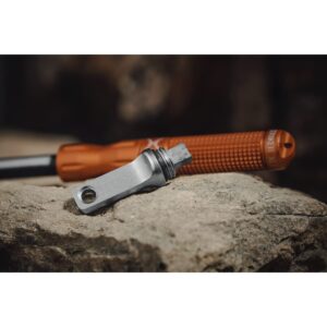 Exotac nanoSTRIKER XL Self Contained Ferrocerium Fire-Starter with Stainless Steel and Tungsten Carbide Striker, Waterproof 1/4 in. Ferro Rod Produces Up To 3,000 Fire-Starting Strikes