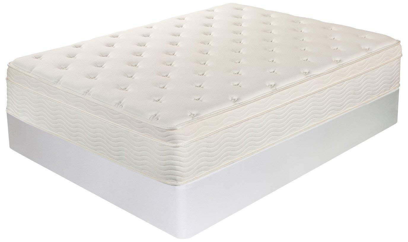 Night Therapy Spring 13 Inch Deluxe Euro Box Top Mattress and BiFold® Box Spring Set, Queen