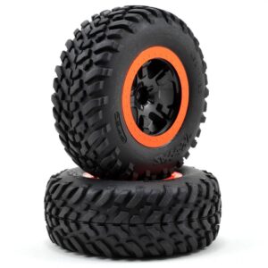 Traxxas TRA5864 Front Tires & Wheels: Robbie Gordon Slash