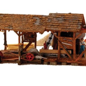 Micro-Mark Woodland Scenics Landmark Structures Built & Ready Buzz's Sawmill, HO Scale