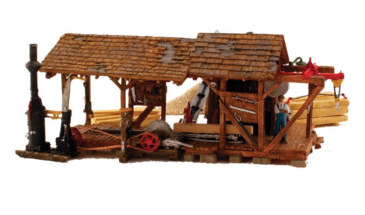 Micro-Mark Woodland Scenics Landmark Structures Built & Ready Buzz's Sawmill, HO Scale