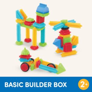 Battat- Bristle Blocks- STEM Interlocking Building Blocks- 56pc Playset- Developmental Toys for Toddlers & Kid- Basic Builder Box- 2 Years +