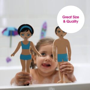 Edushape Magic Creations Foam Sticker Imaginative Bath Tub Activity Play Set, Fashion Theme