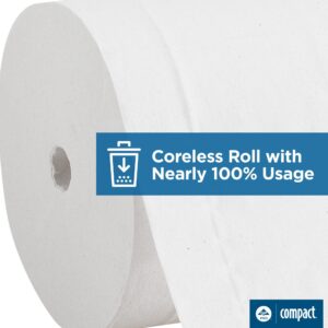 Compact by GP Pro Coreless 2-Ply Bathroom Tissue, 1,000 Sheets Per Roll, Case Of 36 Rolls