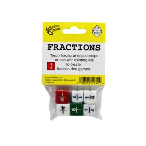 koplow games kop11692 fraction dice game set