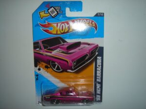 2012 hot wheels kmart exclusive muscle mania - mopar '68 hemi barracuda lavender #87/247