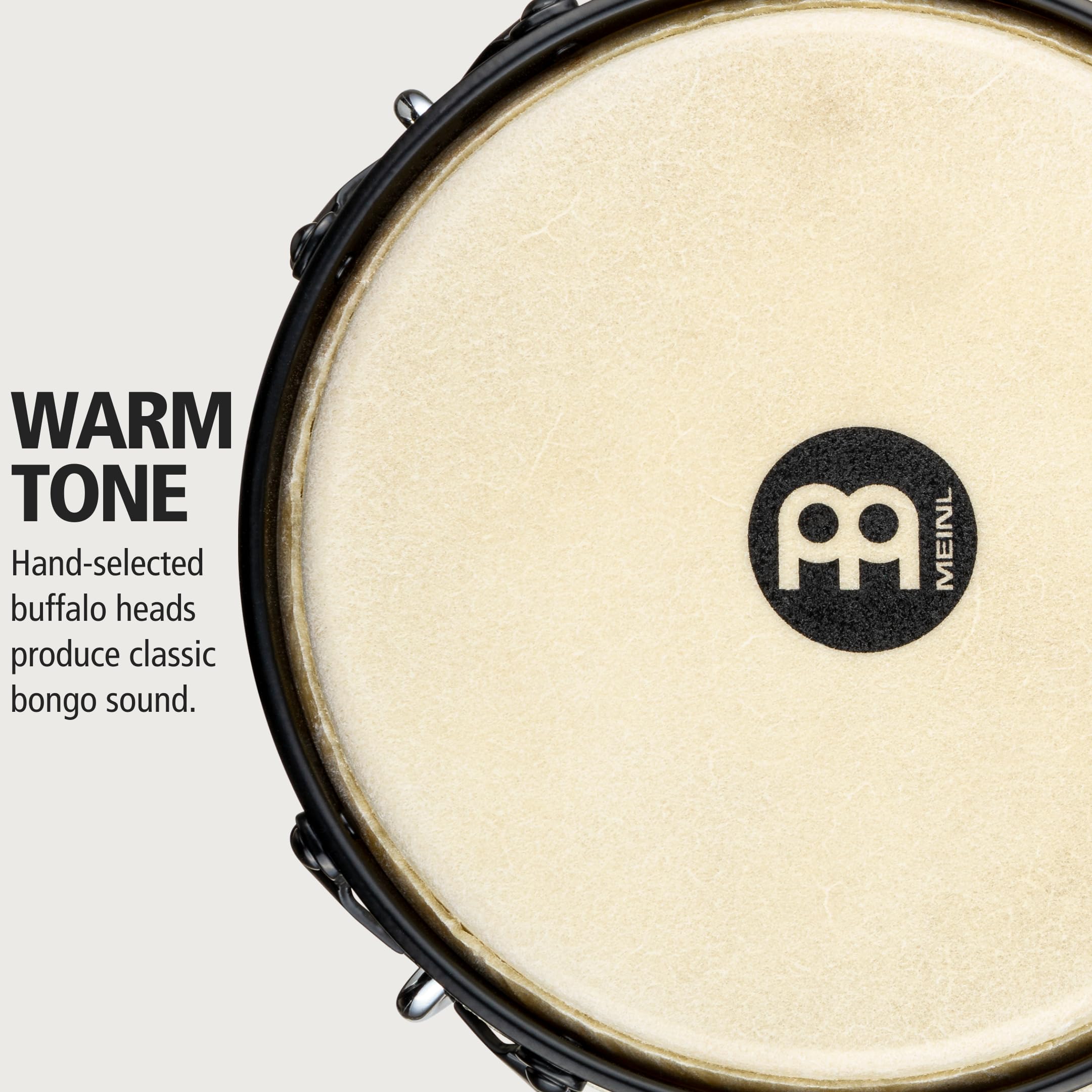 Meinl Percussion HTB100WB-M Headliner Traditional Designer Series Wood Bongos, Walnut Brown