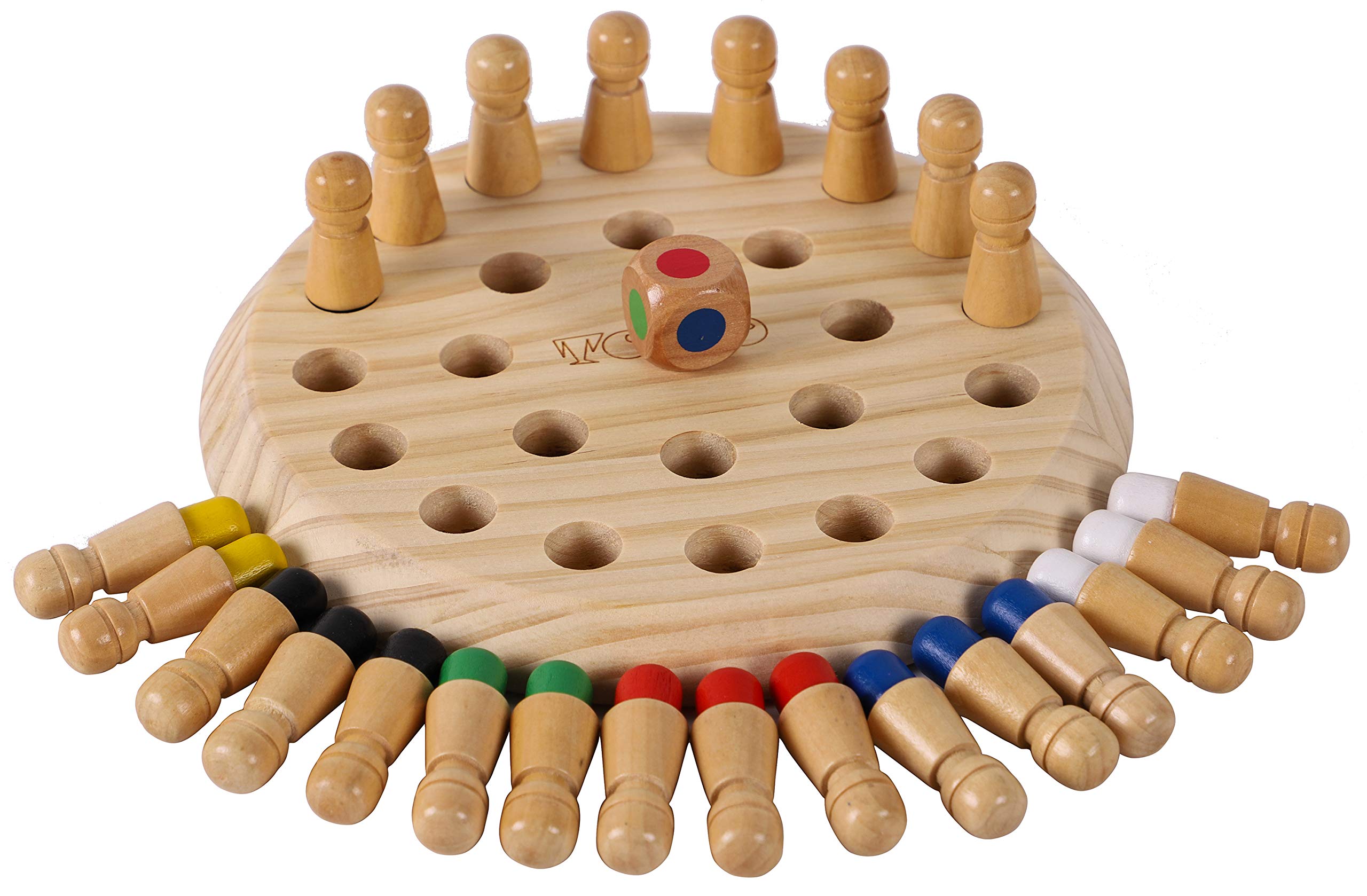 TOWO Wooden Memory Games for Children - Family Board Games for Kids and Adults -Wooden Mind Games for 3 Years Old- Wooden Educational Toys