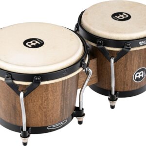 Meinl Percussion HTB100WB-M Headliner Traditional Designer Series Wood Bongos, Walnut Brown